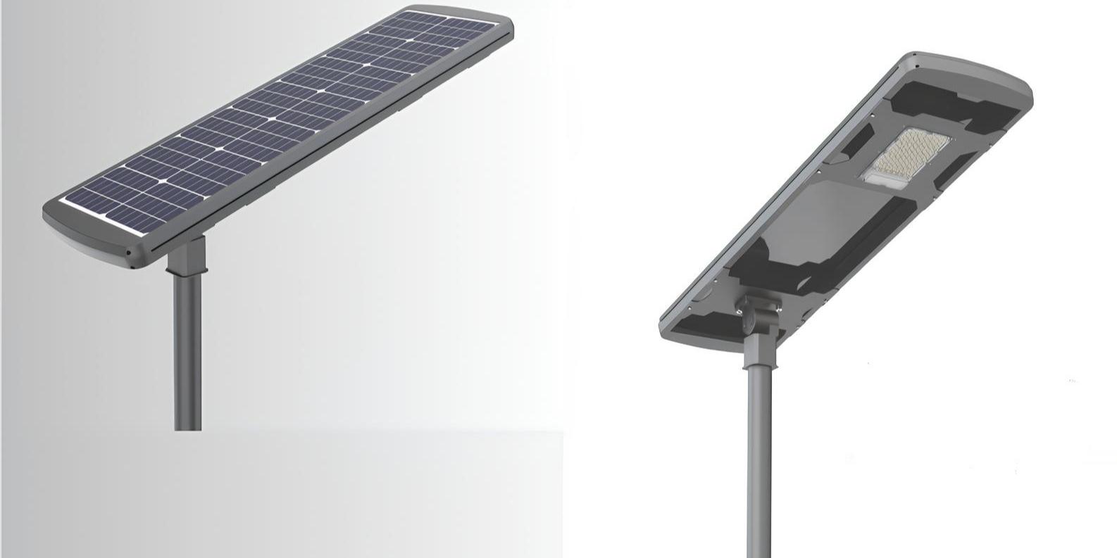 Farola solar LED con paneles fotovoltaicos y batería integrados – pv ...